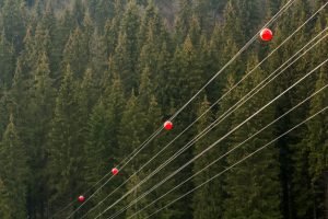 What are those colourful Aerial marker balls on power lines?